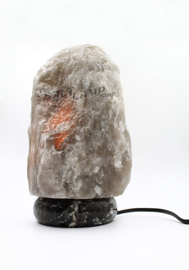 3-5kg Rare Grey Himalayan Salt Lamp (Black Zebra Marble Base) – The ...